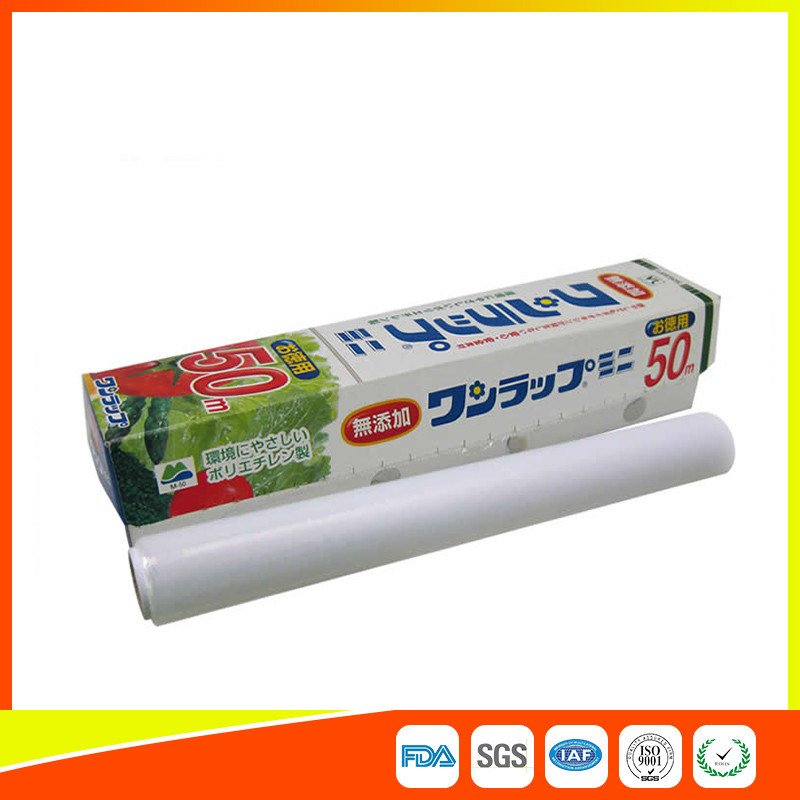 Soft Food Storage PE Cling Film , Plastic Food Wrap Film For Packing